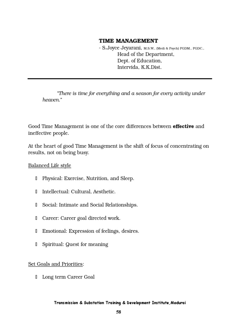 Chapter 11 Time MGMNT | PDF | Time Management | Professional Skills