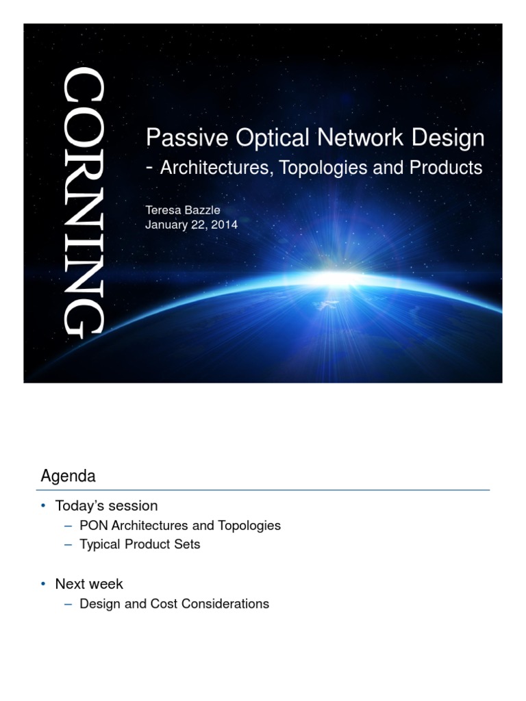 Passive Network Design 1 | PDF | Fiber To The X | Computer Networking