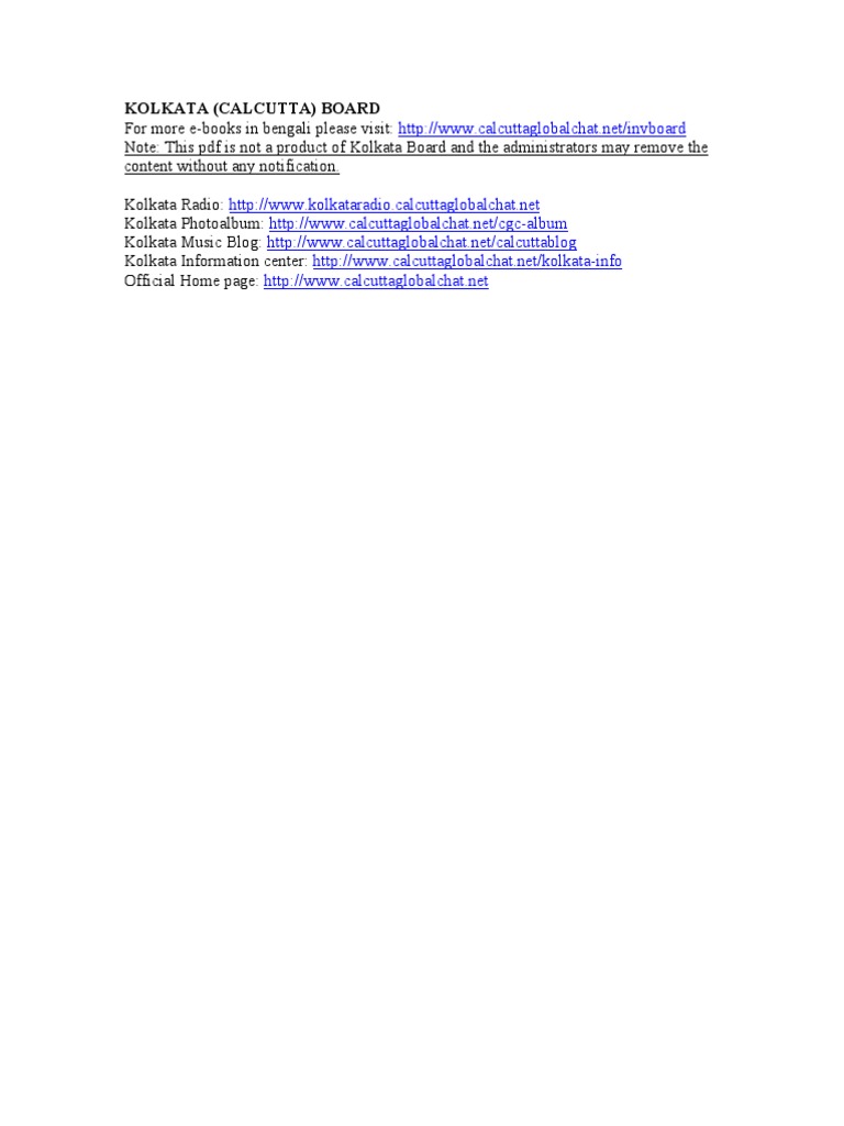 Kolkata (Calcutta) Board | PDF | Computers