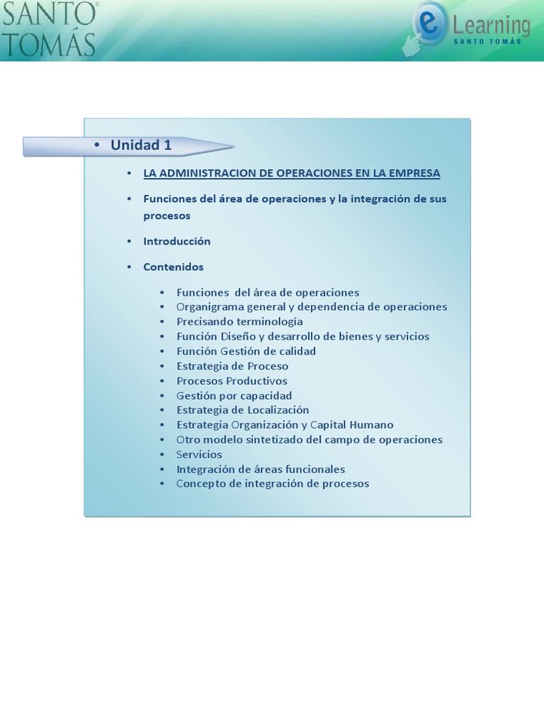 Funciones Del Area De Operaciones.pdf | Calidad (Negocios ...
