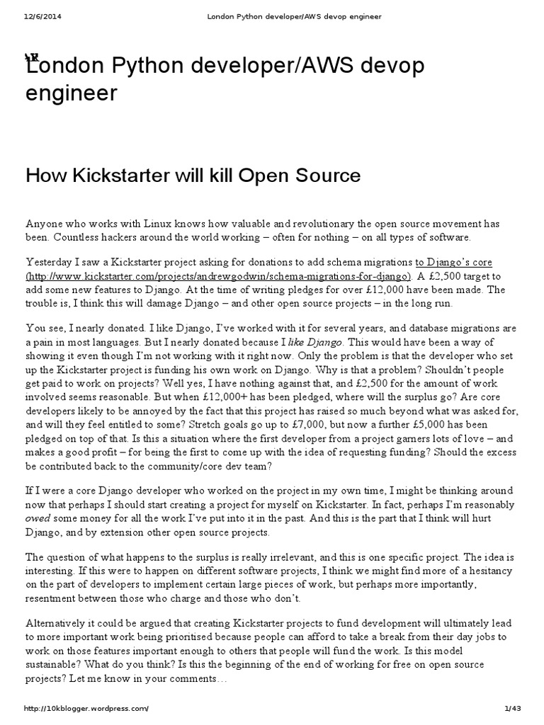 London Python Developer - AWS Devop Engineer | PDF | Public Key ...