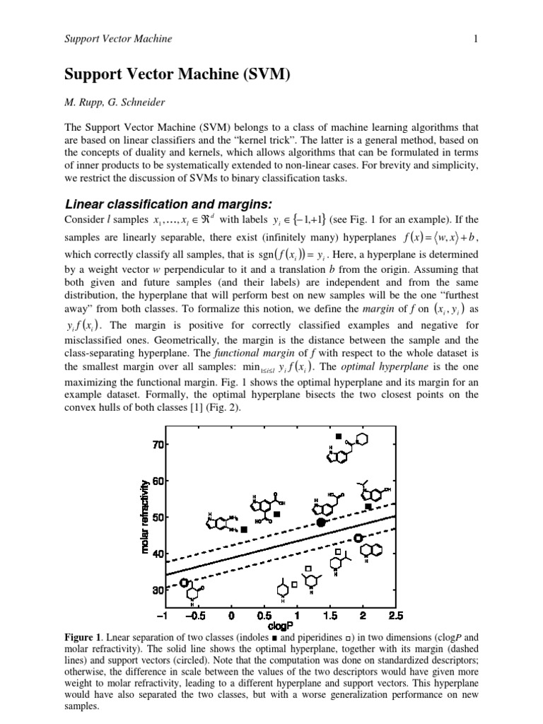 Support Vector Machine Pdf Support Vector Machine Algorithms