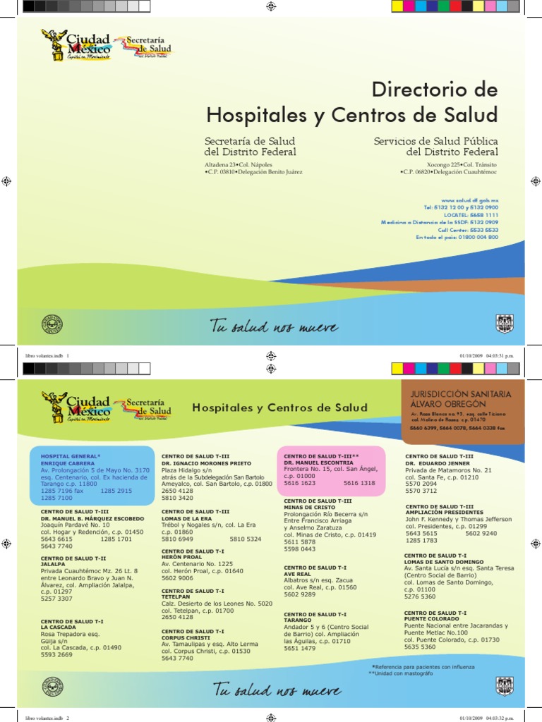 Directorio de Hospitales y Centros de Salud | PDF | México | Conflicto ...
