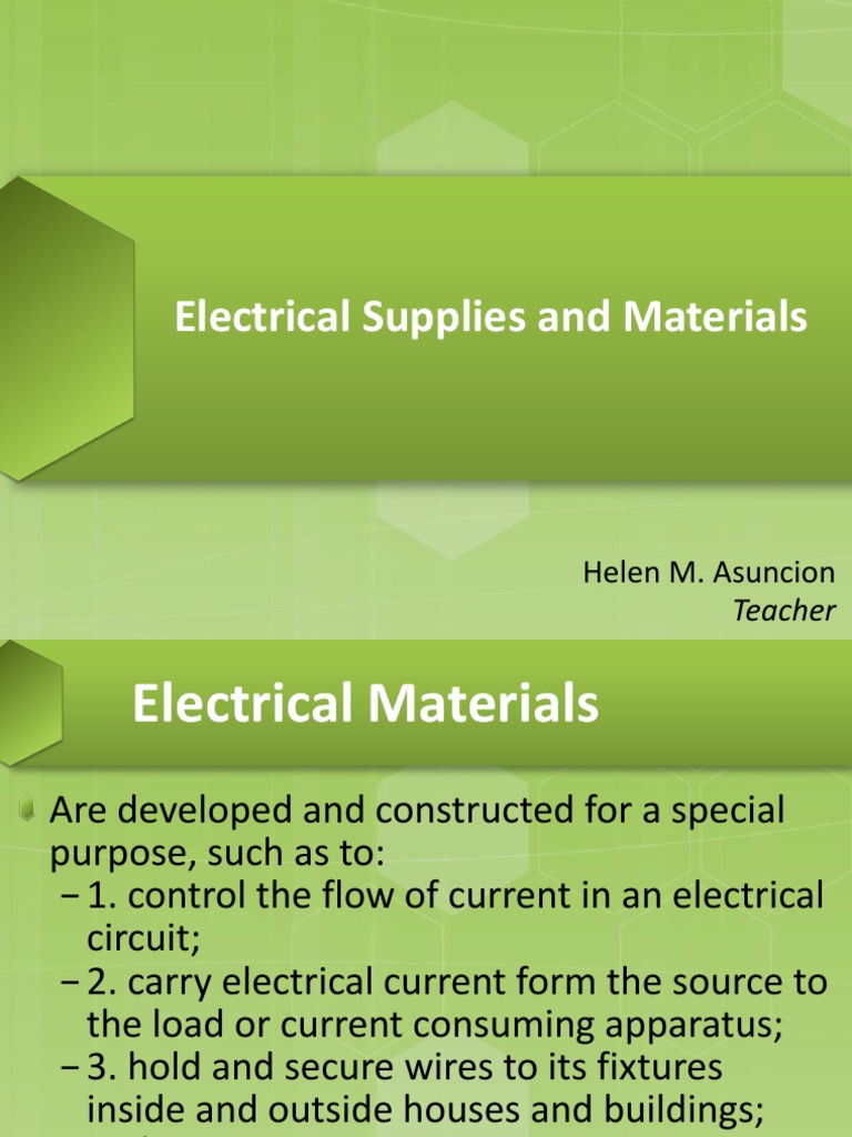 Overview of Electrical Materials | PDF | Ac Power Plugs And Sockets ...