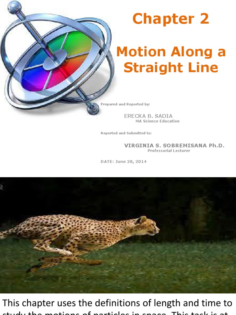 Motion Along A Straight Line | PDF