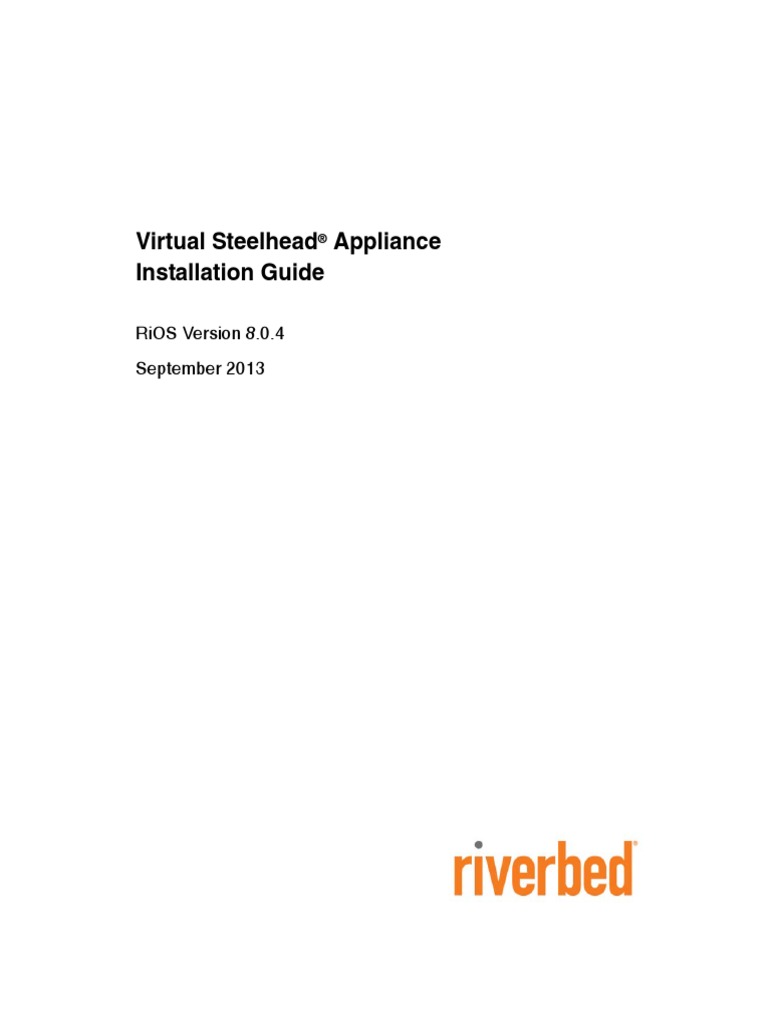 Riverbed Virtual Steelhead Appliance Installation Guide | PDF | Hyper V | Transmission Control ...