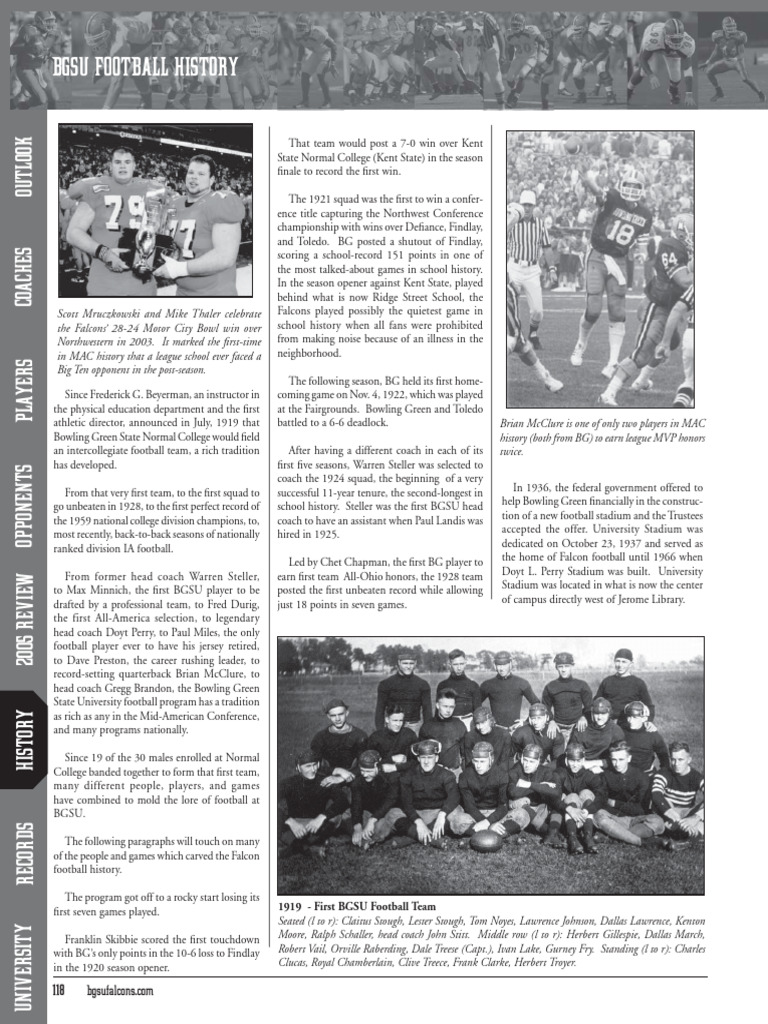 Football History and Its Game Players | PDF | American Football | Ncaa ...