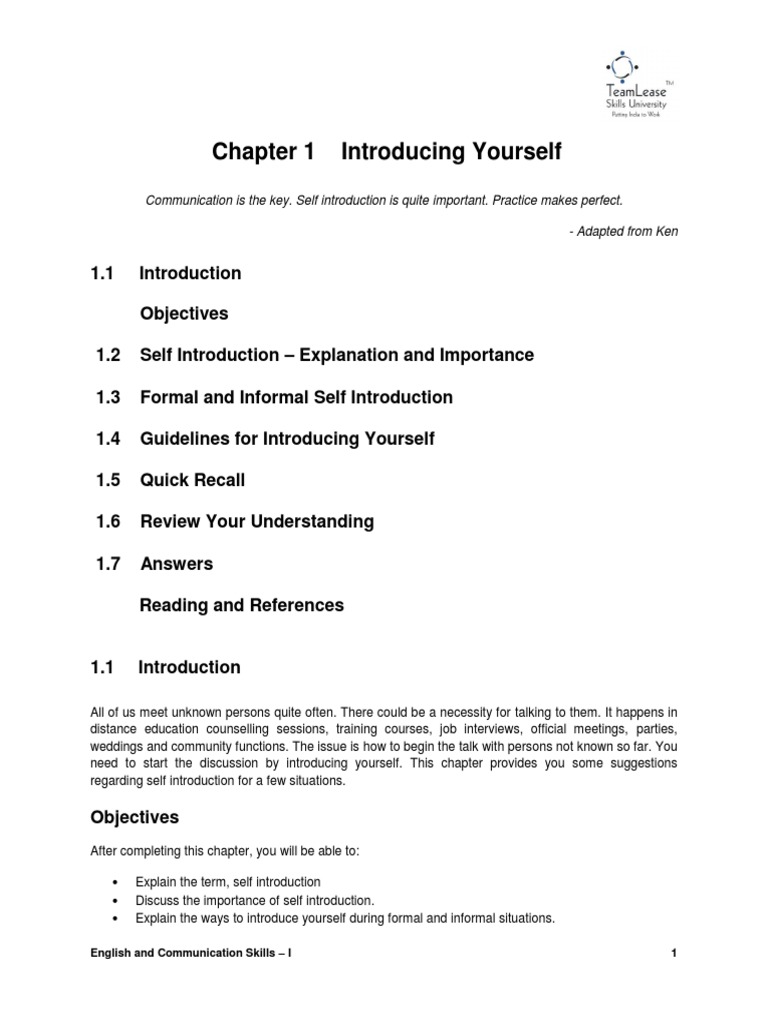 1 - Introducing Yourself | Job Interview | Interview