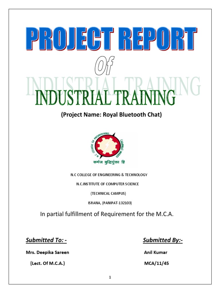 Blutooth Chat Project Report | PDF | Network Socket | Databases