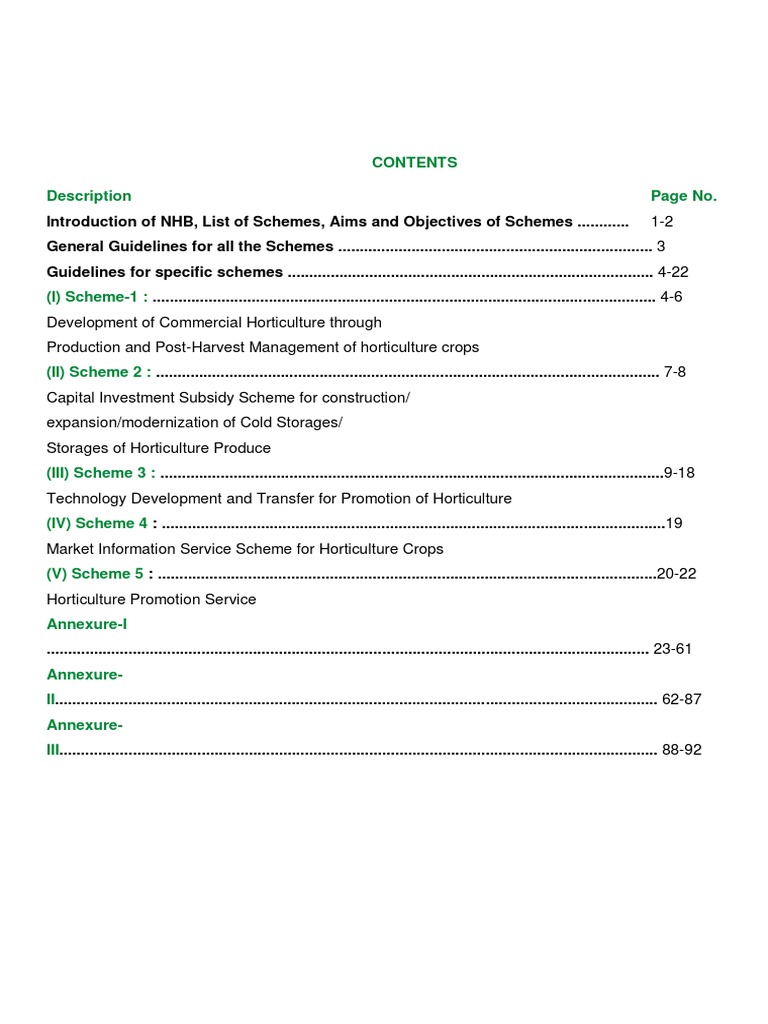 NHB Guidelines | PDF | Plant Nursery | Warehouse