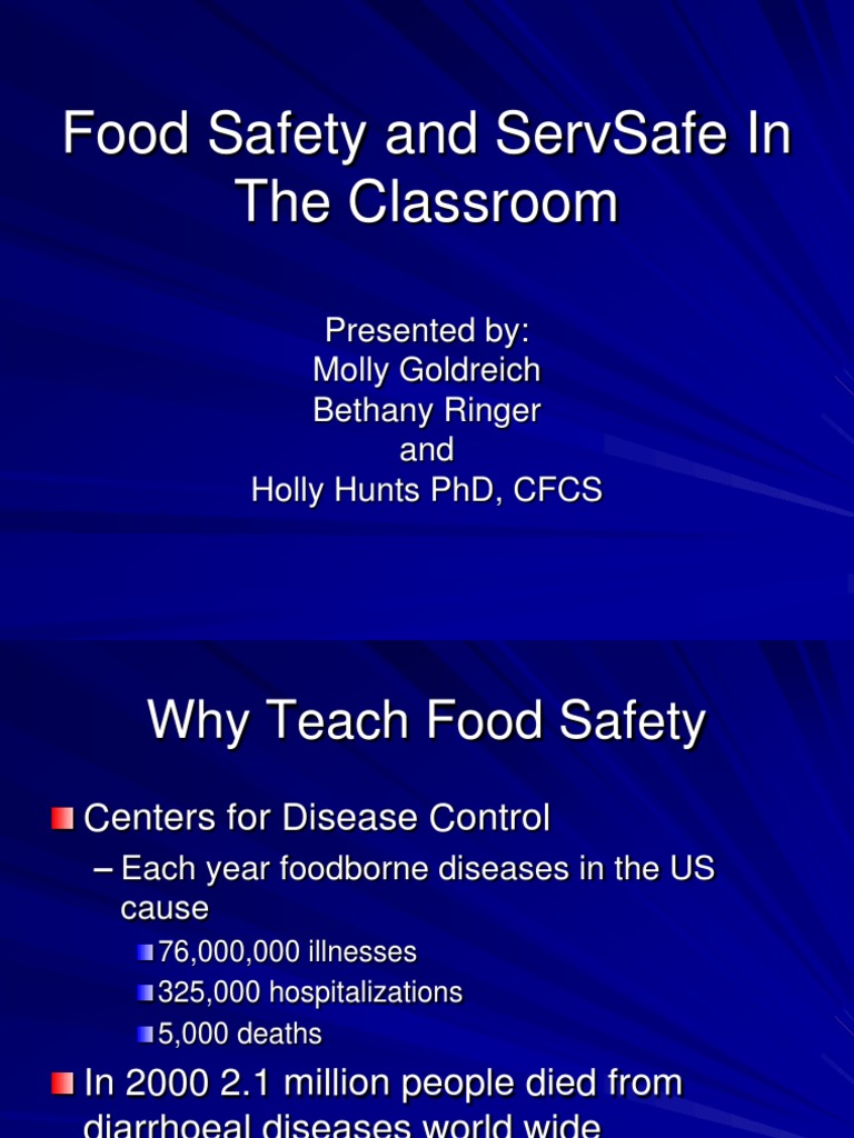 Using ServSafe in the Classroom[2] | Foodborne Illness | Wire