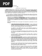 Bdo Secretary's Certificate | Financial Transaction | Banks