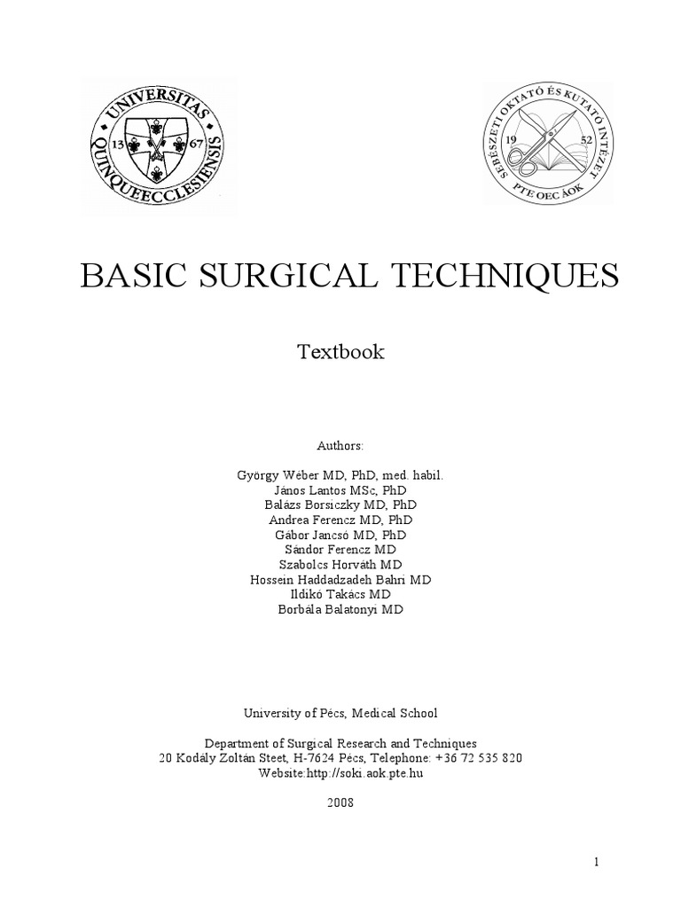 Basic Surgical Techniques | PDF | Science & Mathematics
