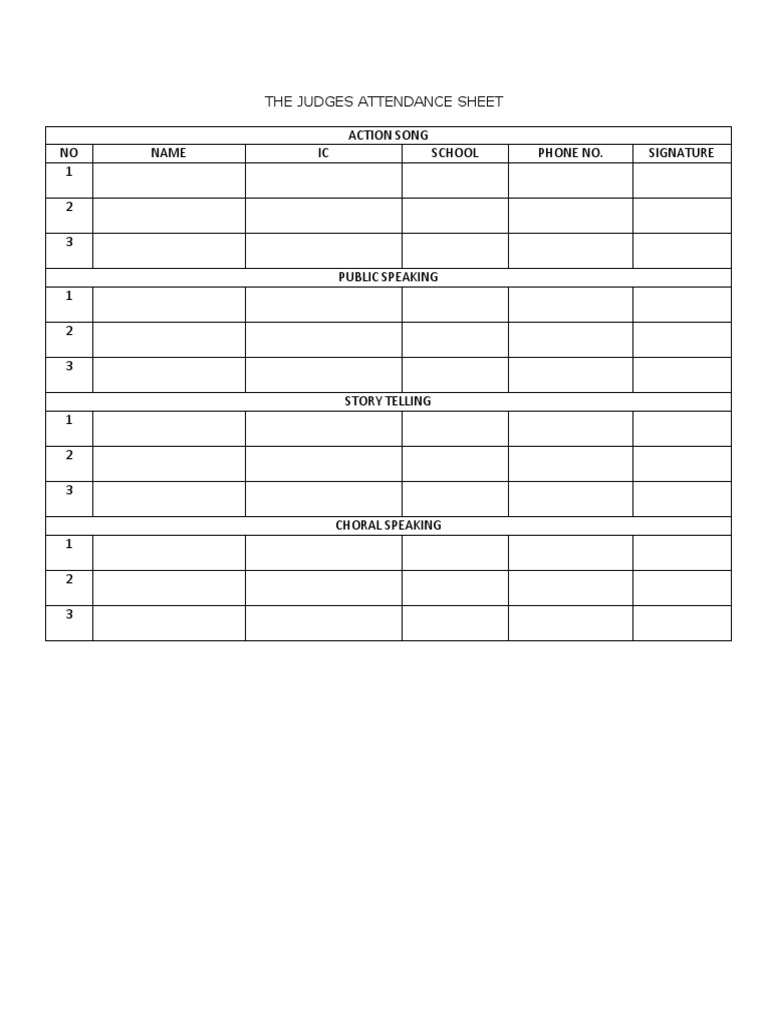 Event Judges & Timekeepers List | PDF | Art