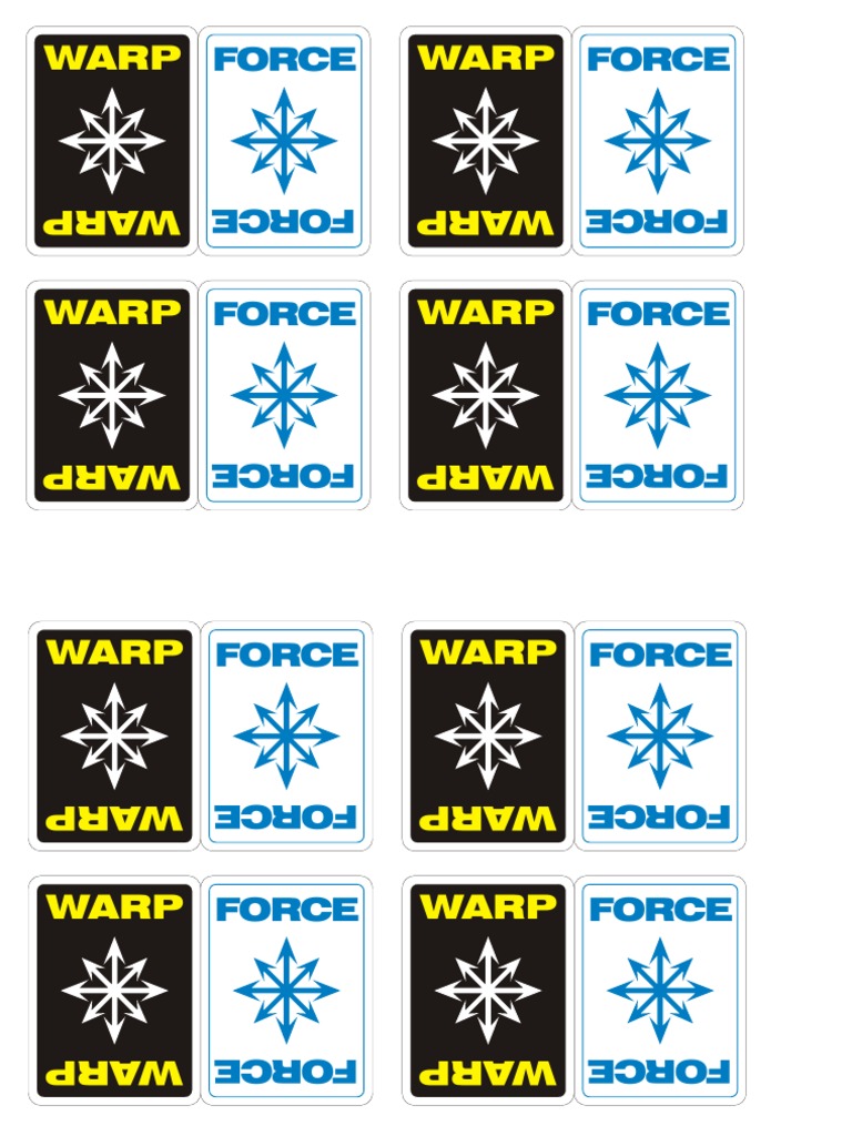 Warhammer 40k 2nd Edition Warp Cards | PDF