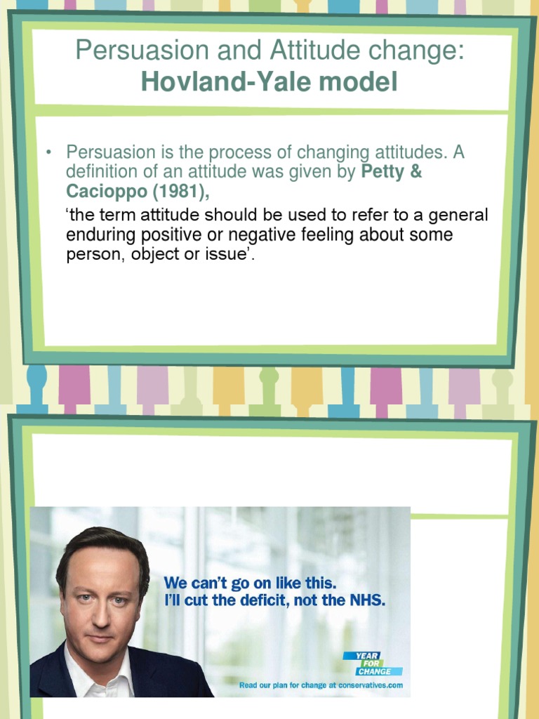 Persuasion and Attitude Change:: Hovland-Yale Model | PDF | Attitude ...