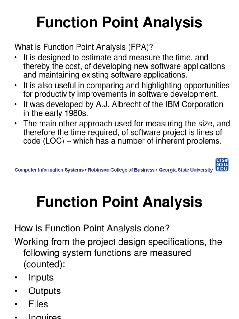 Function Point Analysis | PDF | Information Technology Management | Software