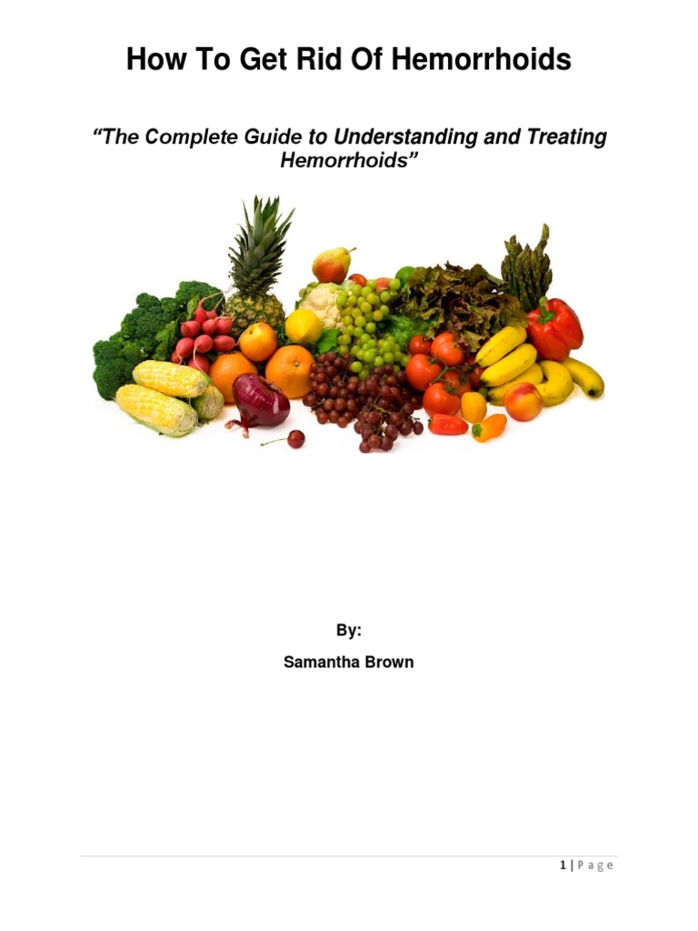 How To Get Rid of Hemorrhoids | PDF | Hemorrhoid | Homeopathy