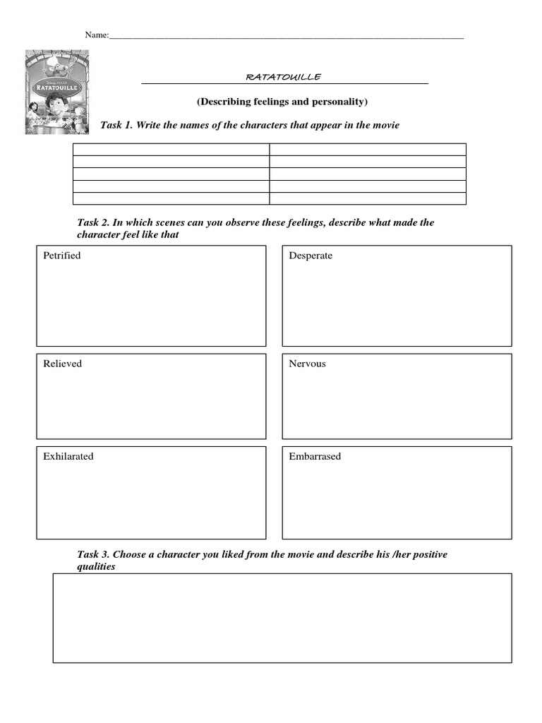 Adjectives and Feelings | PDF