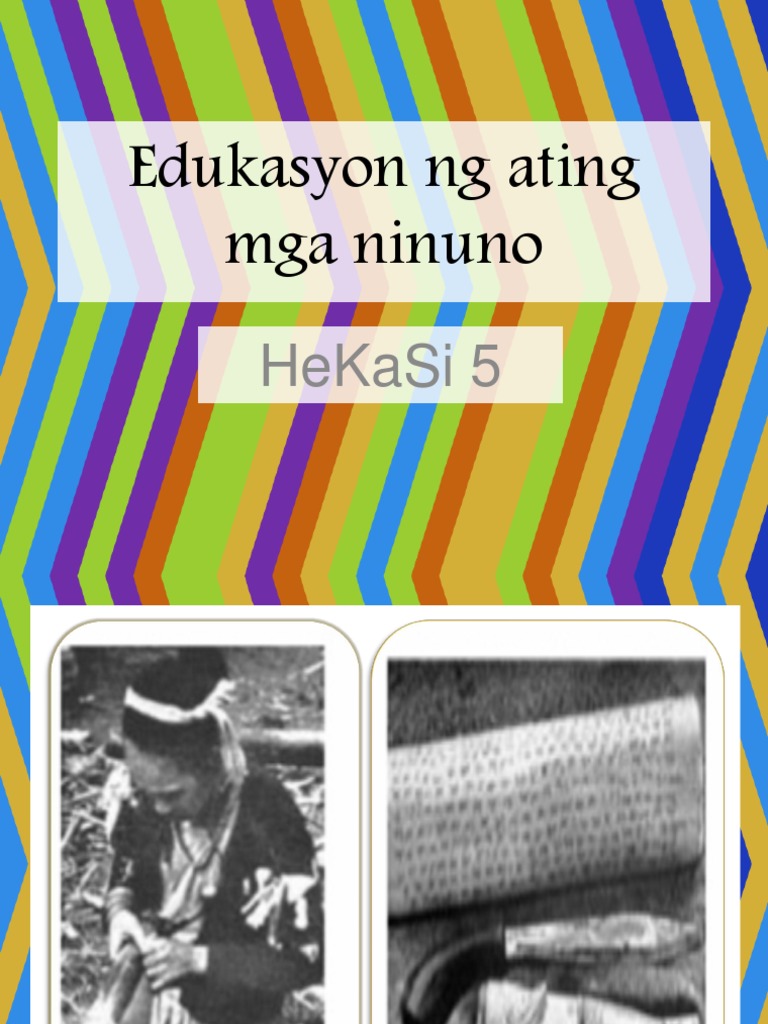 Edukasyon NG Ating Mga Ninuno | PDF