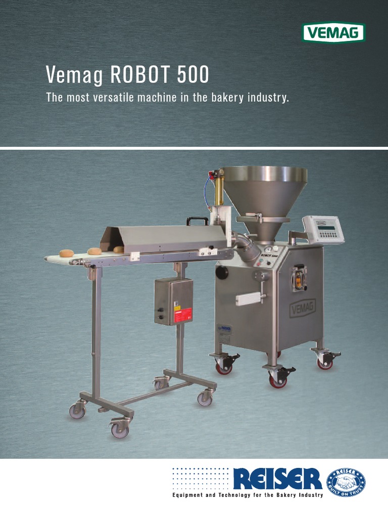Vemag 500 Bakery Brochure | PDF | Dough | Robot