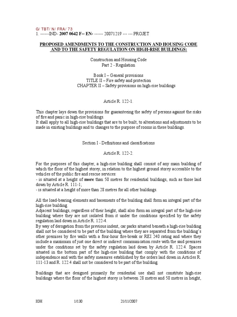 French Fire Safety | PDF | Elevator | Cable