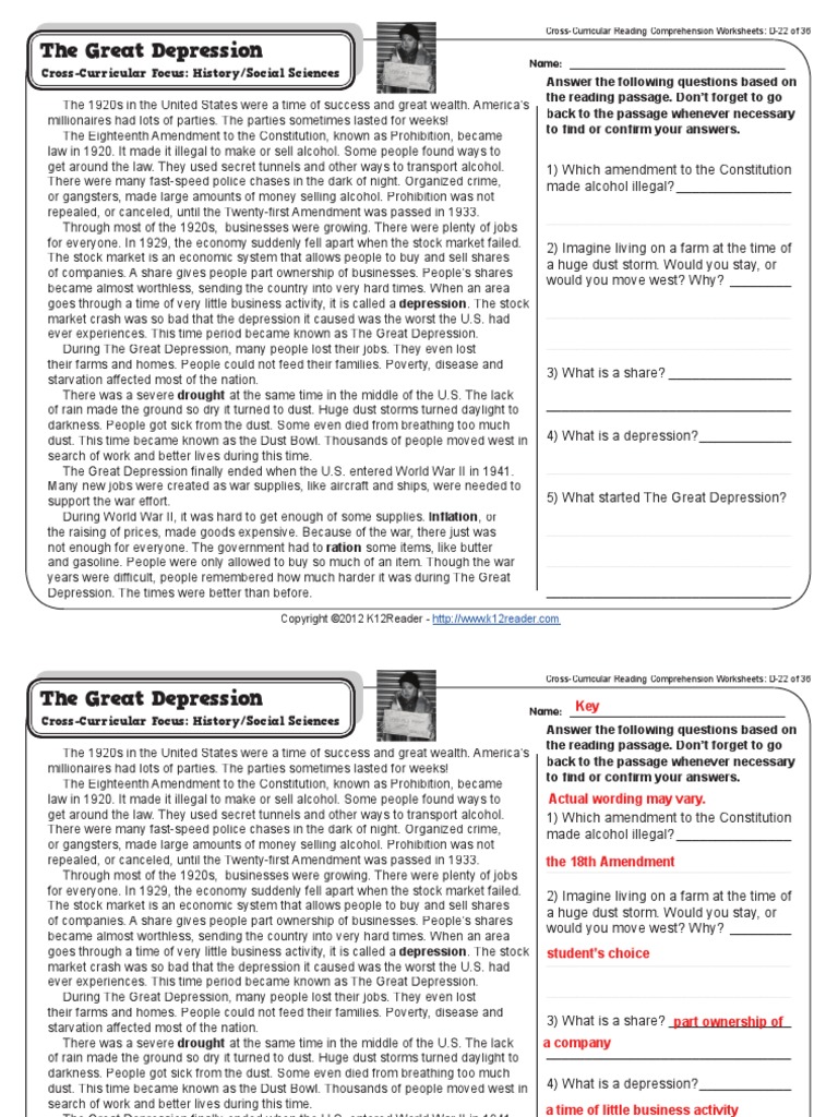 Lesson 18 | PDF | Great Depression | Prohibition