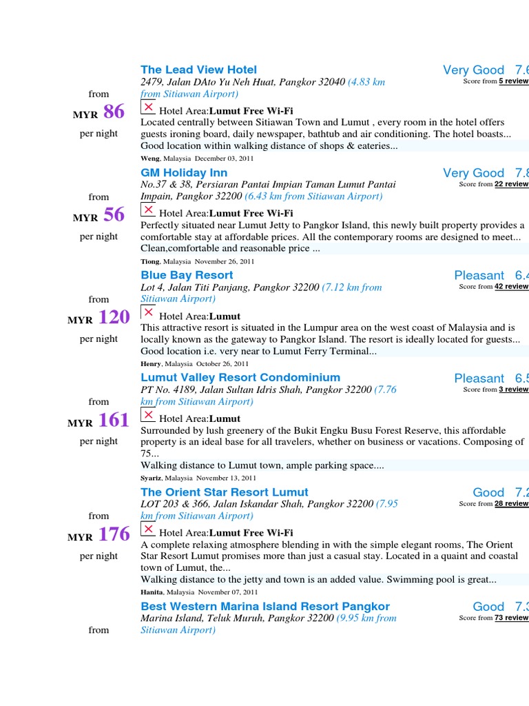 The Lead View Hotel: (4.83 KM From Sitiawan Airport) | Download Free ...