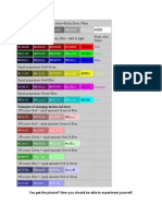 Hexadecimal Color Gradient Chart | PDF | Graphic Design | Computer Graphics