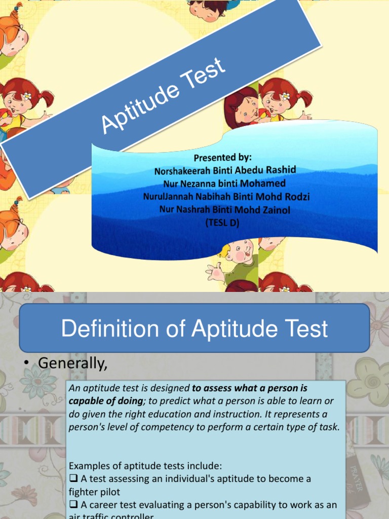 Aptitude Test | PDF | Second Language Acquisition | Test (Assessment)