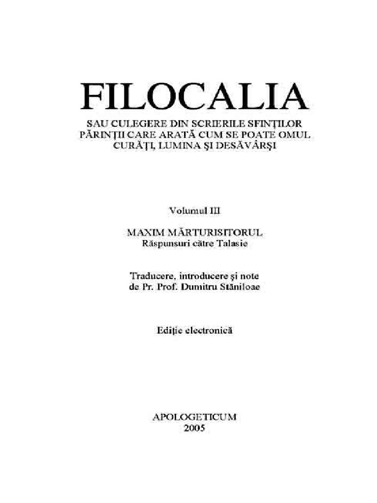 Filocalia Vol 3 | PDF