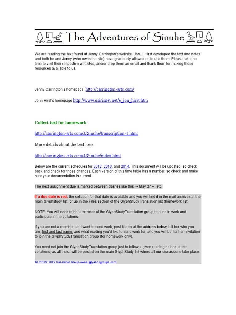 The Tale of Sinuhe 01 | PDF | Cyberspace | Communication