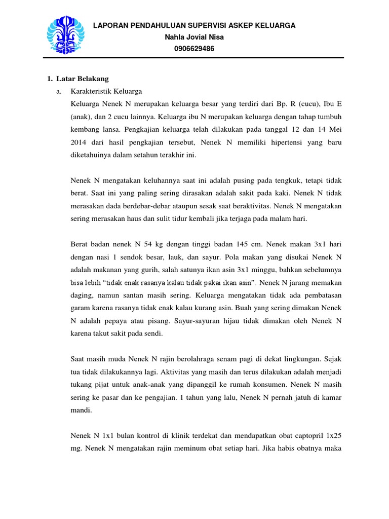 Laporan Pendahuluan Hipertensi