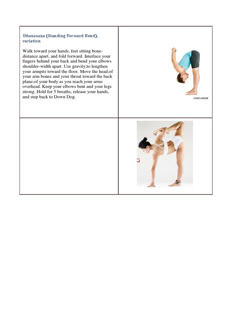 Uttanasana: Standing Forward Bend Guide | PDF