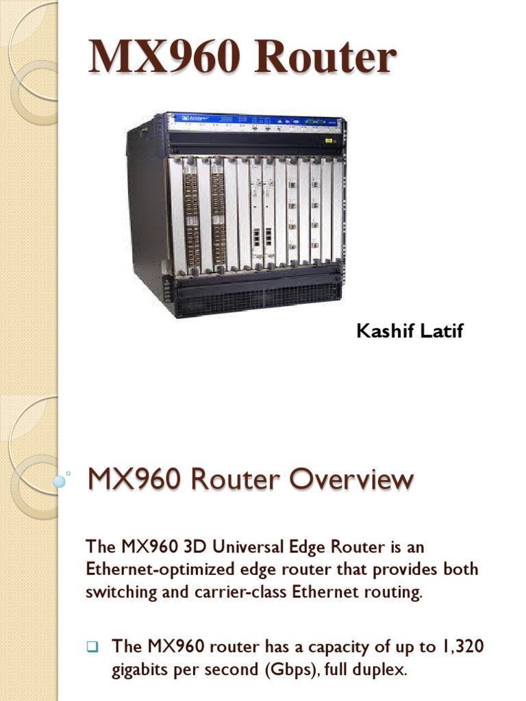 MX960 Router | PDF | Network Switch | Power Supply