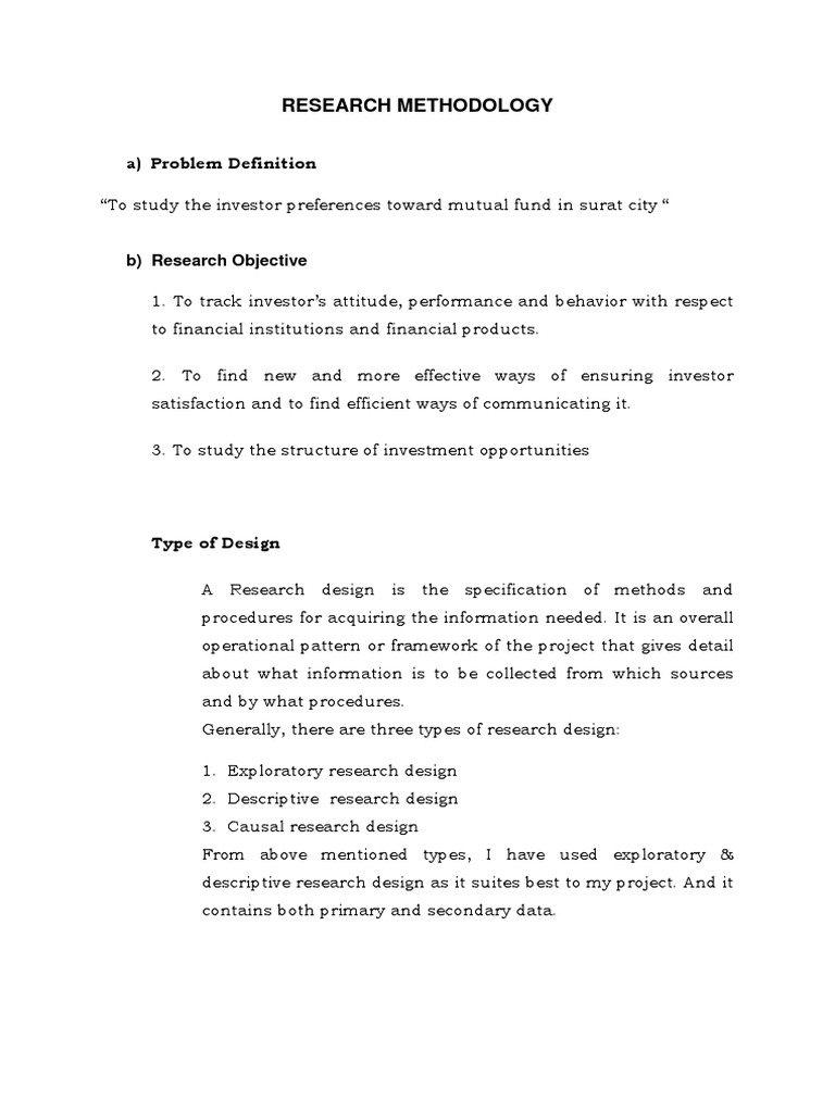 Research Methodology | PDF | Research Design | Questionnaire