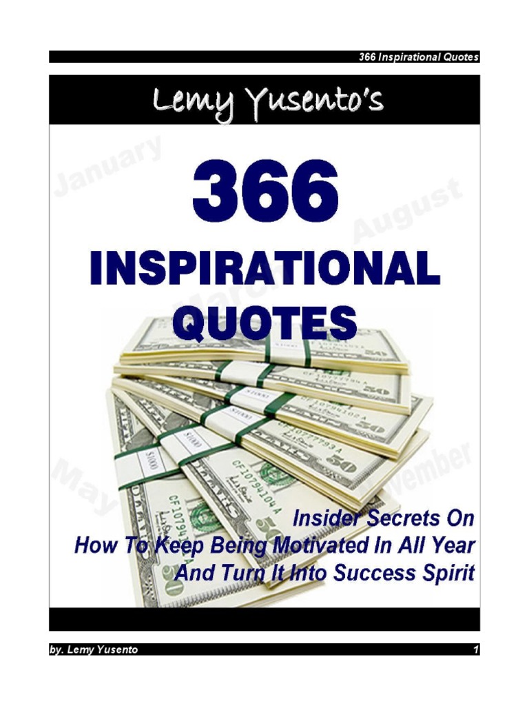 366 Inspirational Quotes | PDF