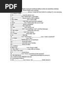 Present Simple Practice | PDF | Adverb | Verb