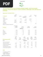 AVGAS and Jet A1 Conversion Tables | PDF | Units Of Measurement | Nature