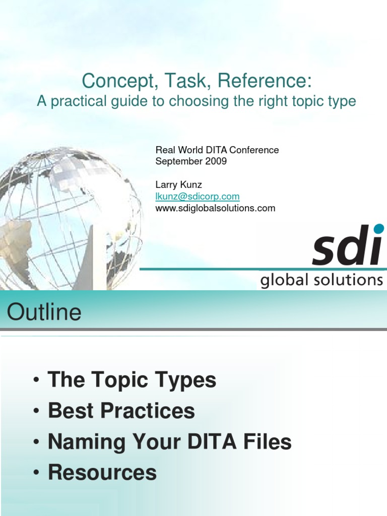 Concept Task Reference | PDF | Concept | Software Engineering