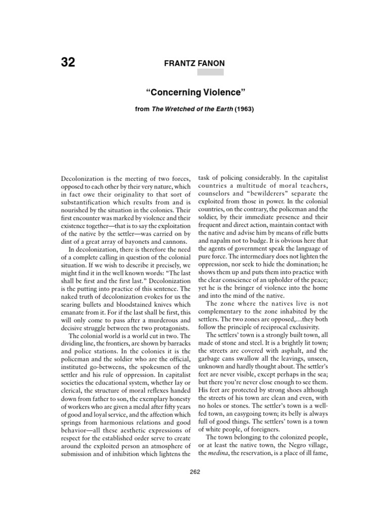Fanon | PDF | Decolonization | Colonialism