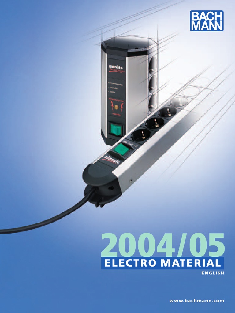 Bachmann | PDF | Electrical Connector | Ac Power Plugs And Sockets