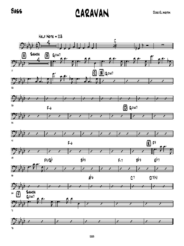 Caravan - Bass | PDF