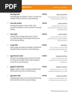 Tea Time Menu in Qatar Prices | PDF | Hamburgers | Pasta