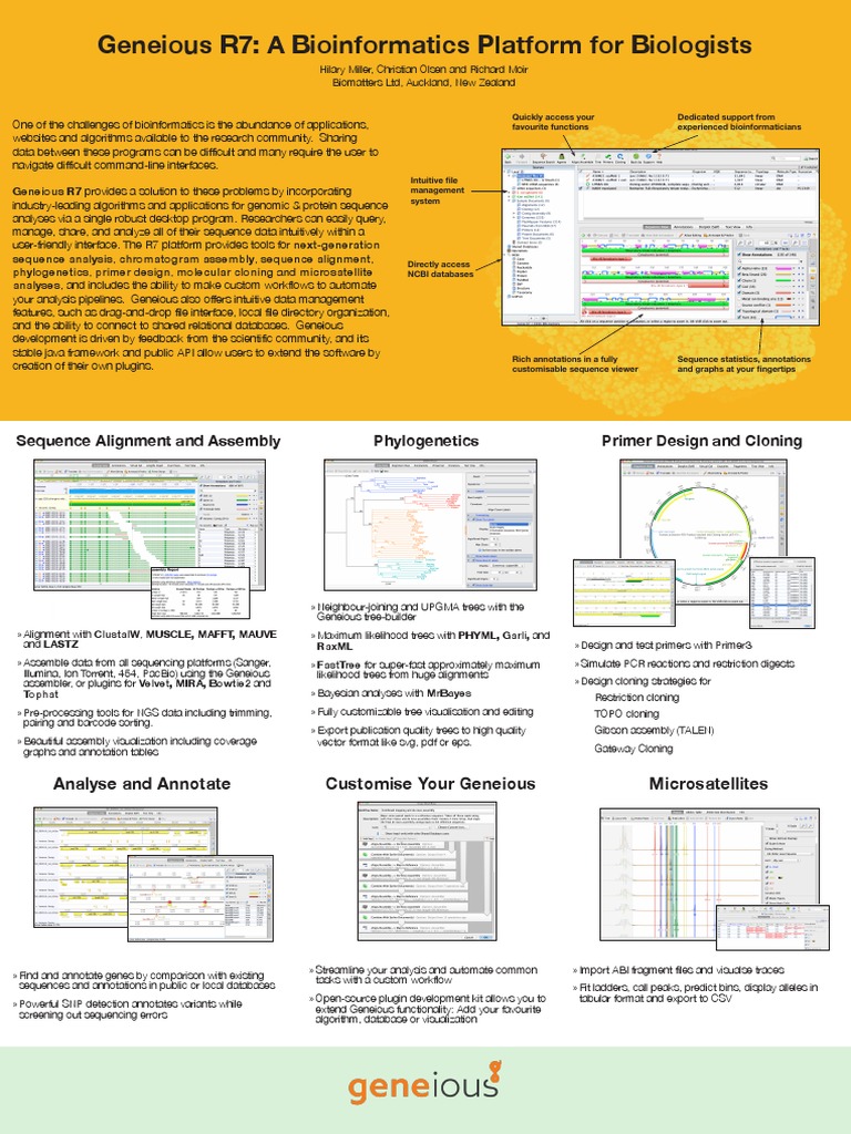 Geneious R7: A Bioinformatics Platform For Biologists | PDF ...