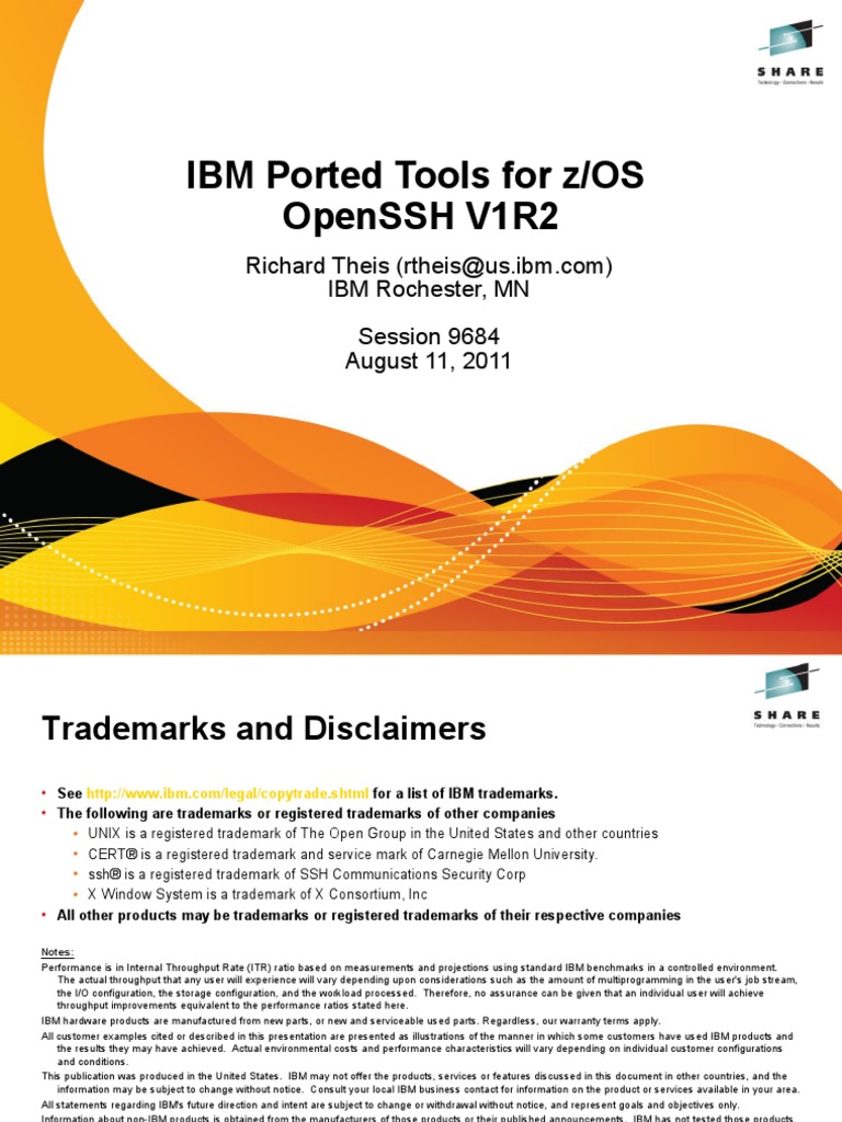 OpenSSH Presentation SHARE 082011 | PDF | Communications Protocols ...