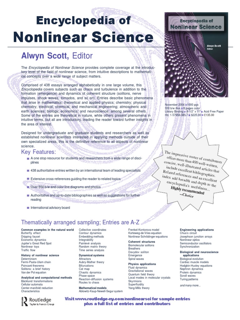 Nonlinear Science: Encyclopedia of | PDF | Dynamical System | Soliton