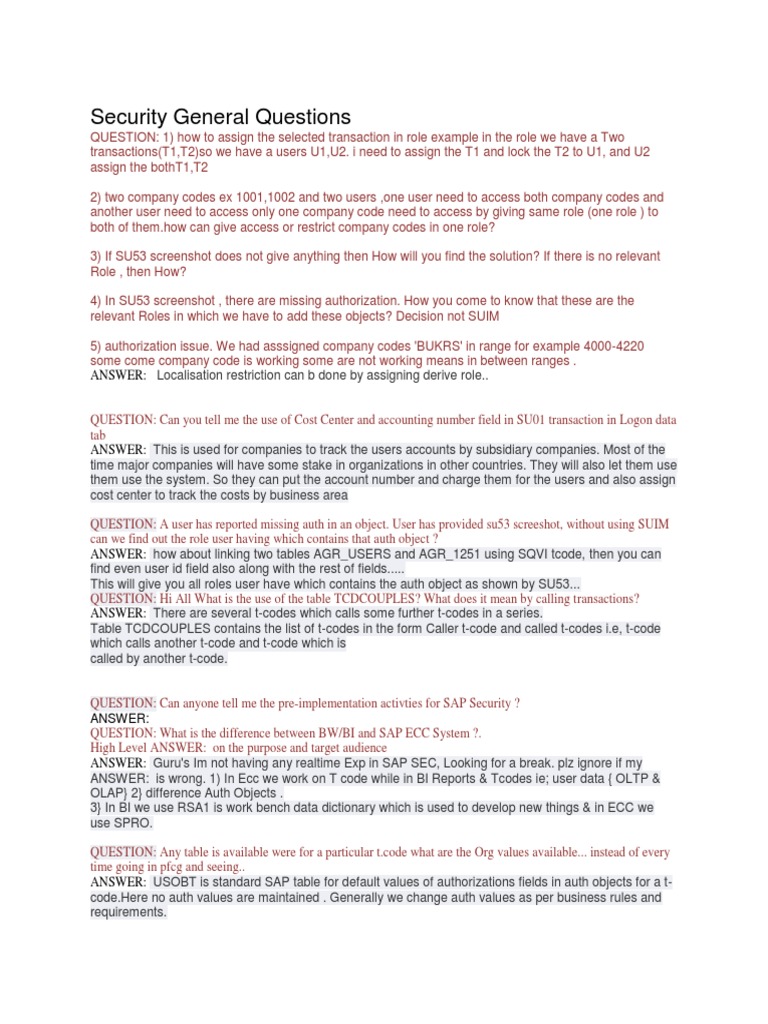 Security General Questions | PDF | Areas Of Computer Science ...