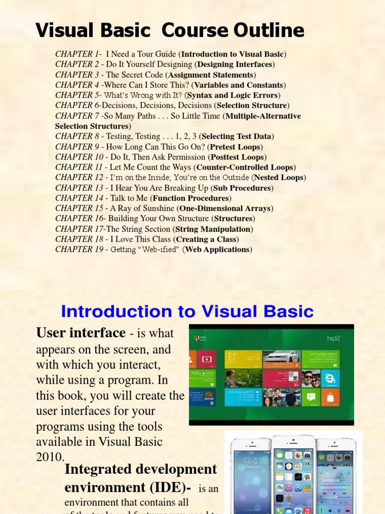 Full Visual Basic Lesson | PDF | Control Flow | Basic