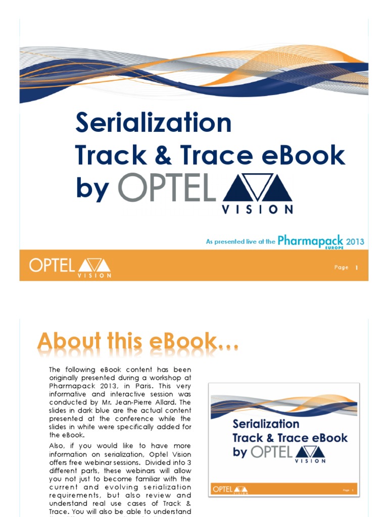 Optel Vision eBook on Serialization | Packaging And Labeling | Written ...